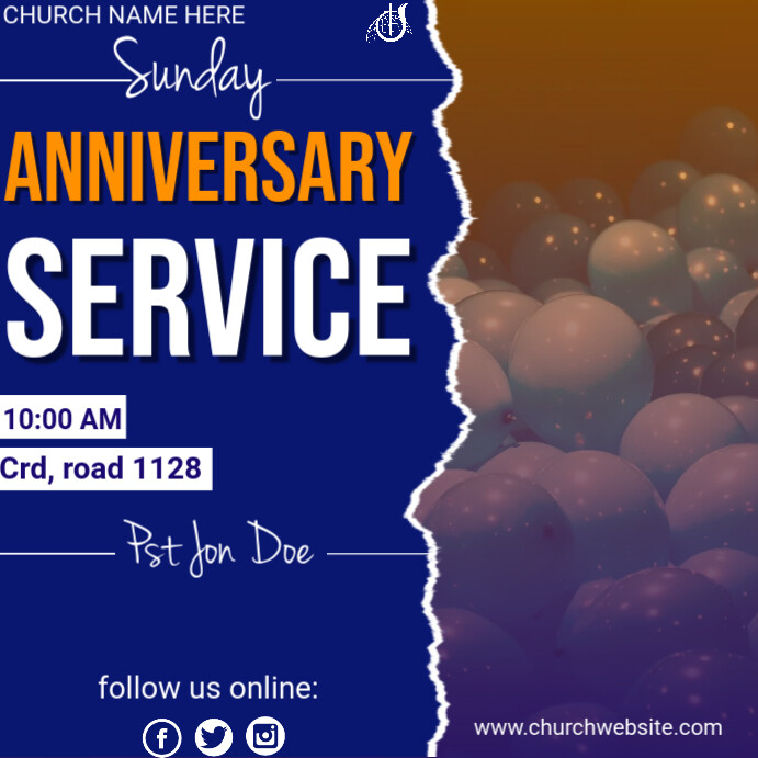 Copy of ANNIVERSARY SUNDAY | PosterMyWall