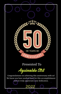 50 year Anniversary Celebration Poster Template | PosterMyWall