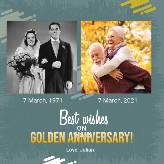Anniversary wish post Template | PosterMyWall