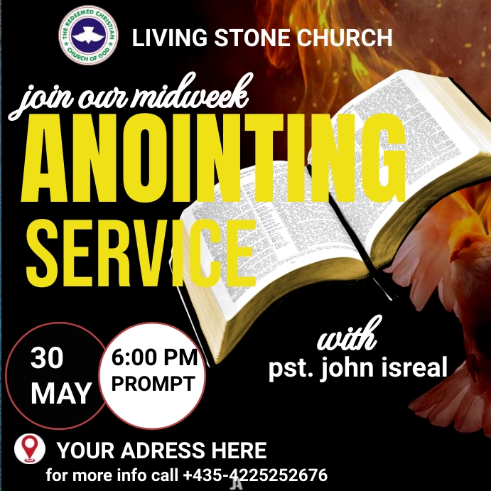 annointing service Template | PosterMyWall