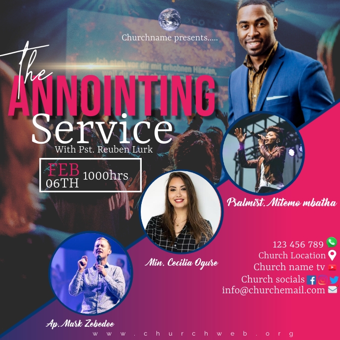 Copy of ANNOINTING SERVICE poster | PosterMyWall