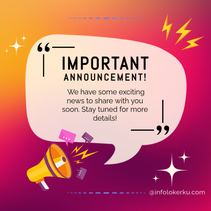 announcement Template | PosterMyWall