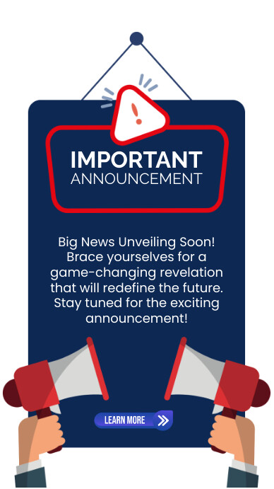 Modèle Announcement | PosterMyWall