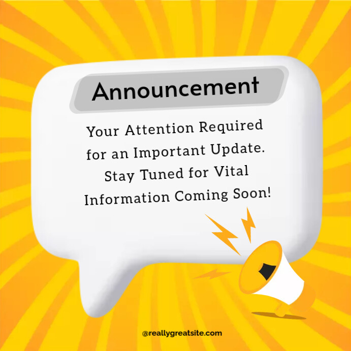 Announcement Template | PosterMyWall