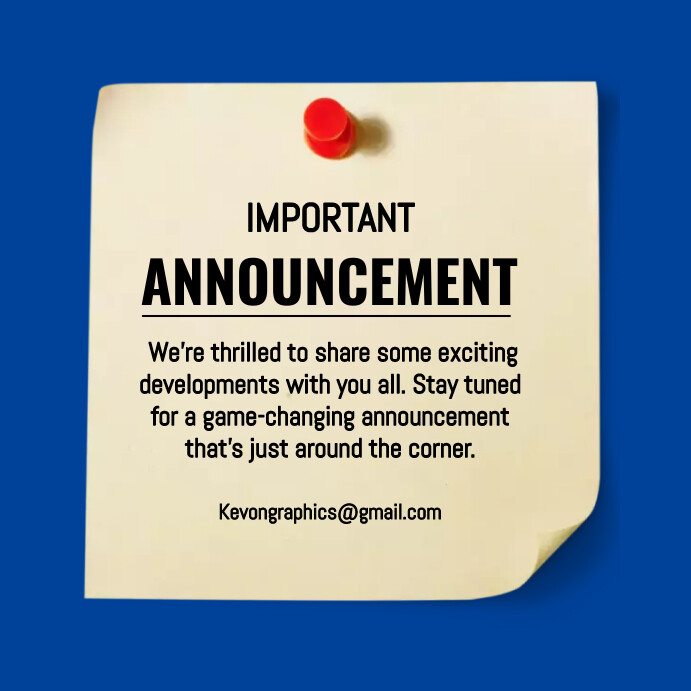 Announcement Template | PosterMyWall