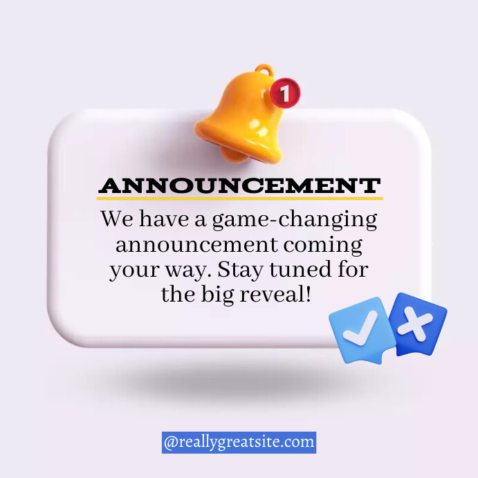 Announcement Template | PosterMyWall