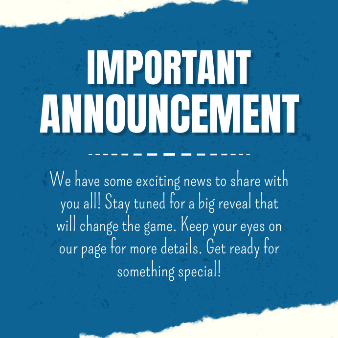 Announcement Template | PosterMyWall