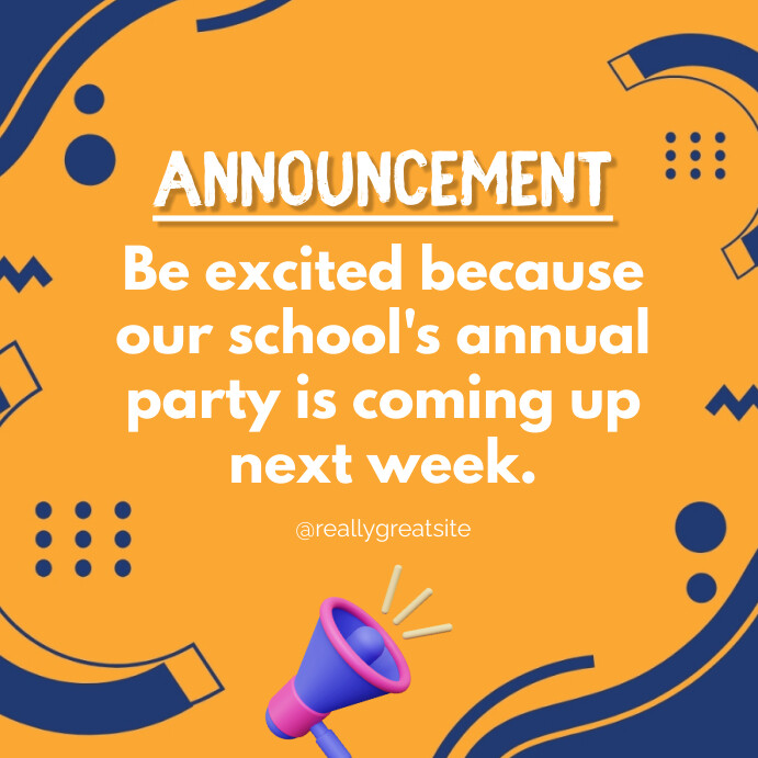 Announcement Template | PosterMyWall