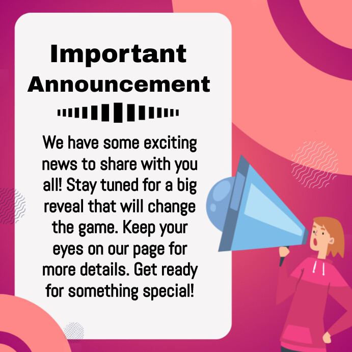 Announcement Template | PosterMyWall