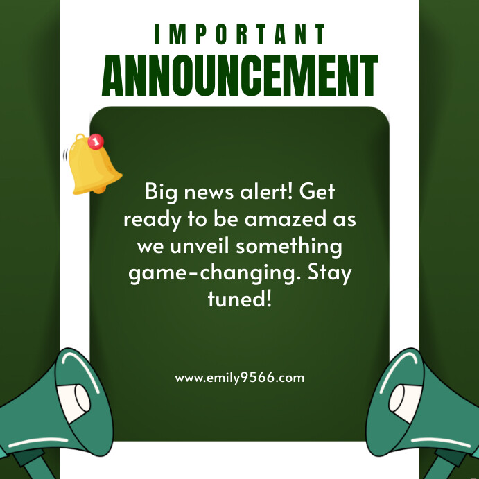 Announcement Template | PosterMyWall