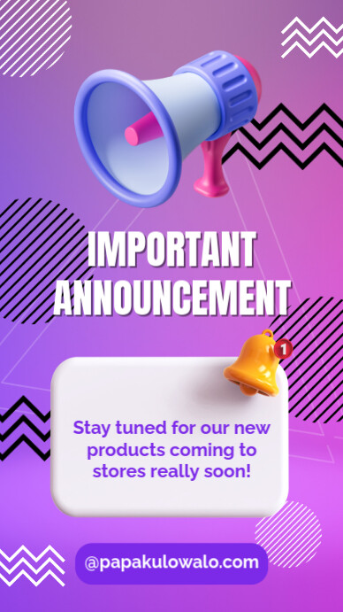 announcement Template | PosterMyWall
