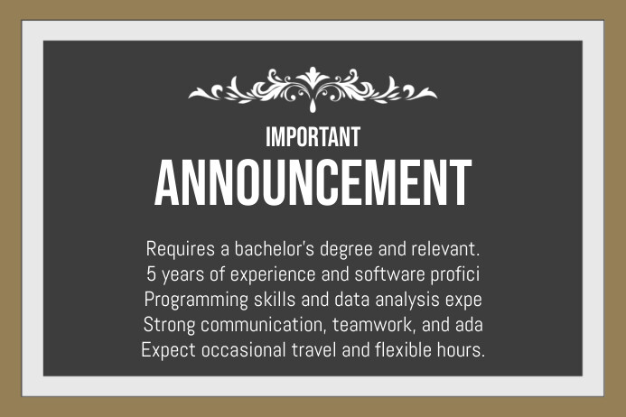 announcement Template | PosterMyWall