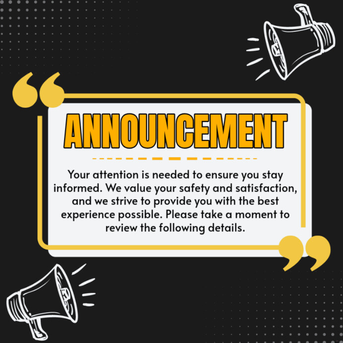 Announcement Template | PosterMyWall