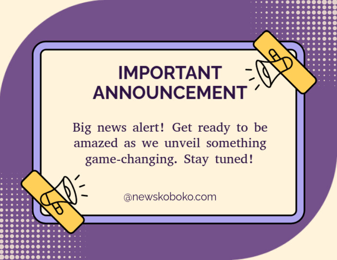 announcement Template | PosterMyWall