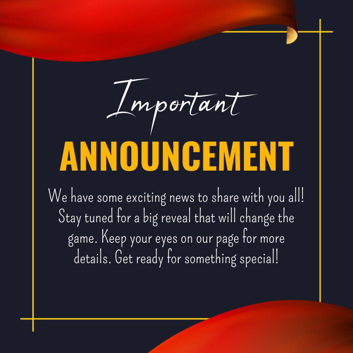 Announcement Template | PosterMyWall