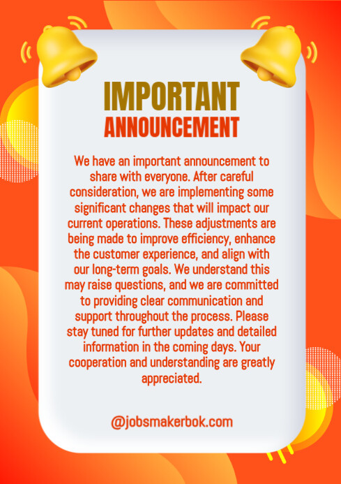 announcement Template | PosterMyWall