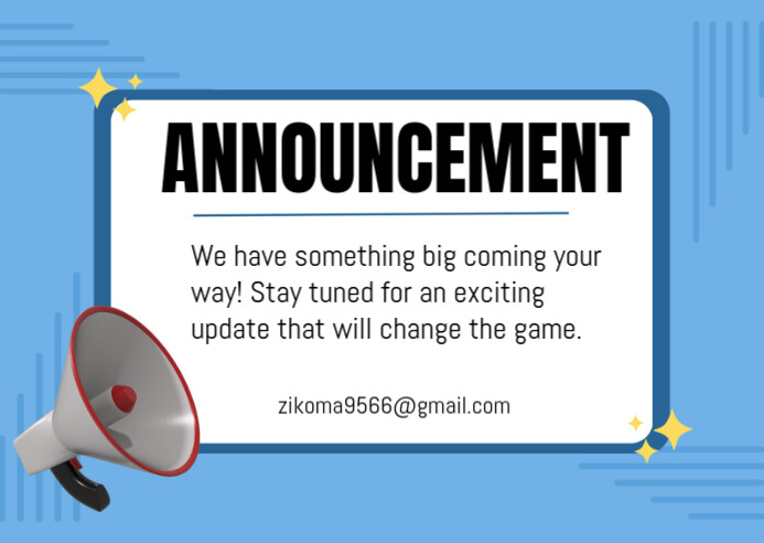 Announcement Template | PosterMyWall