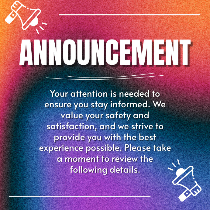 Copy of Announcement | PosterMyWall