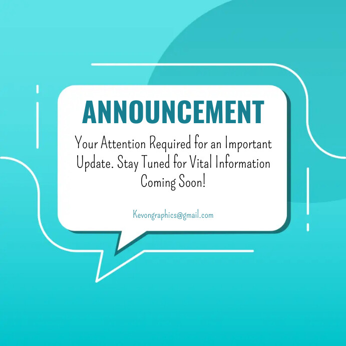 Announcement Template | PosterMyWall