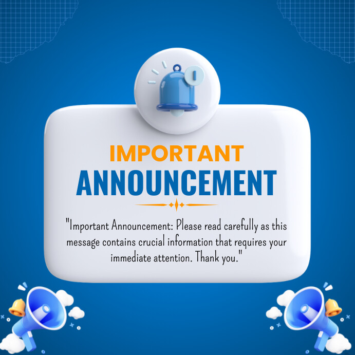 Announcement Template | PosterMyWall
