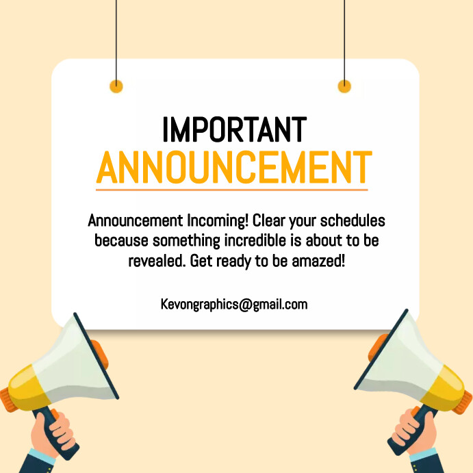 Announcement Template | PosterMyWall