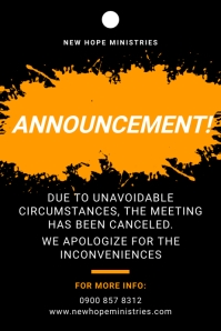 Announcement flyer Template | PosterMyWall