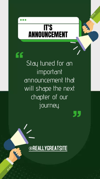 Announcement flyer Template | PosterMyWall