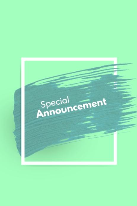 Announcement Poster (1) Template | PosterMyWall