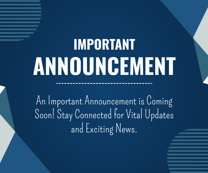 Announcement Poster Template | PosterMyWall