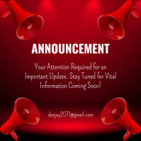 Announcement poster Template | PosterMyWall