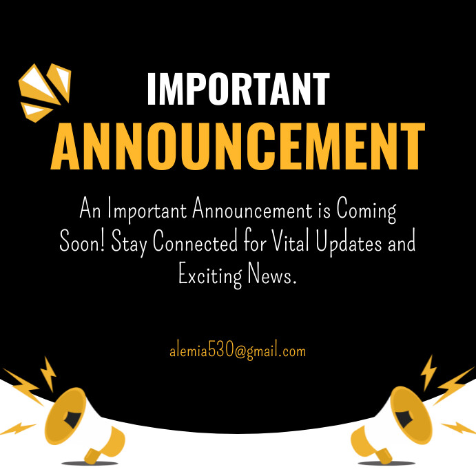 Announcement template | PosterMyWall