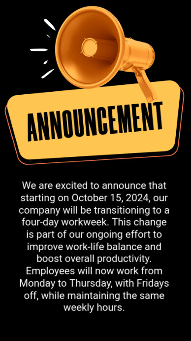 Announcement Template | PosterMyWall