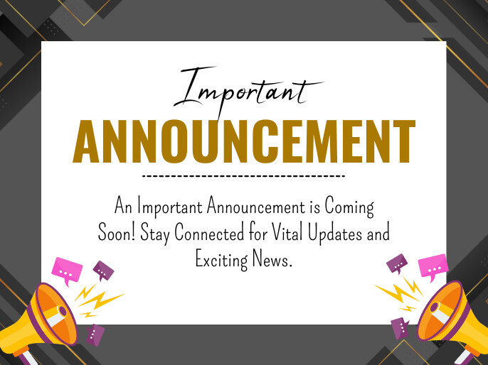 Announcement template | PosterMyWall