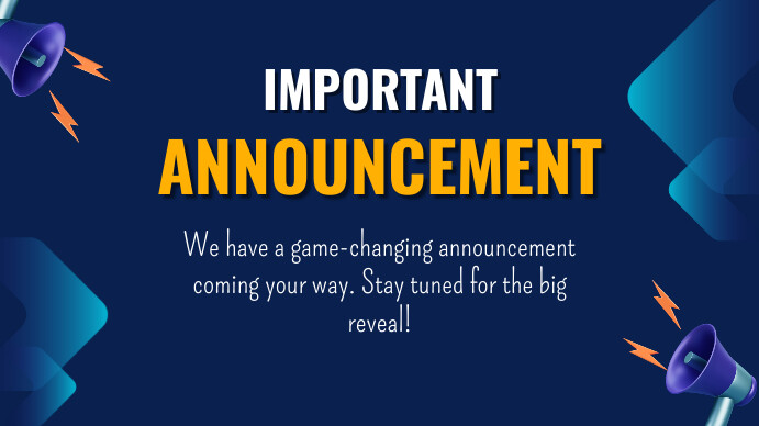 Announcement template | PosterMyWall