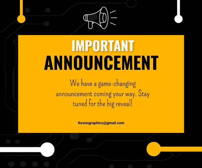 Announcement template | PosterMyWall