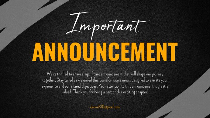 Announcement template | PosterMyWall