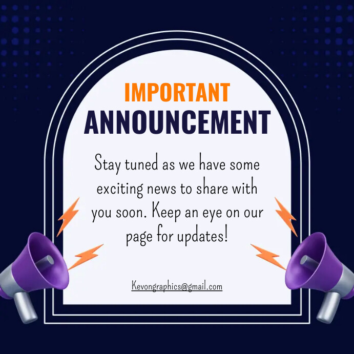 Announcement template | PosterMyWall