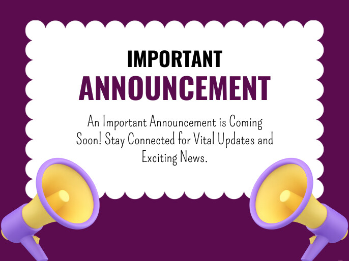 Announcement template | PosterMyWall