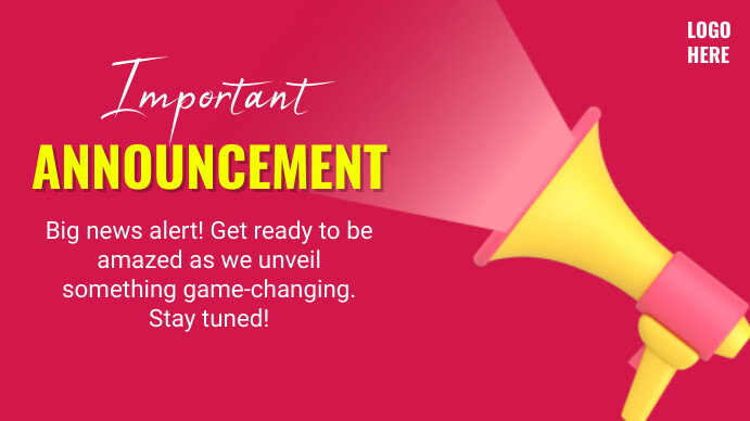 Announcement template | PosterMyWall