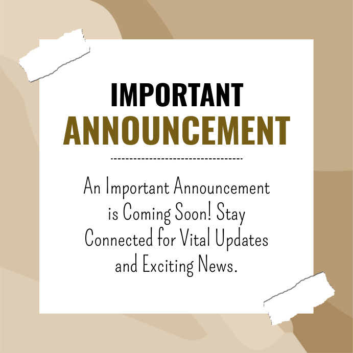 Announcement template | PosterMyWall