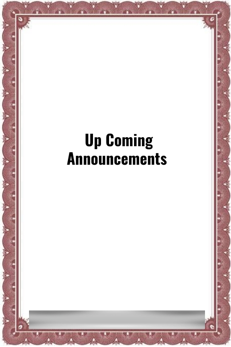 Announcements Template | PosterMyWall