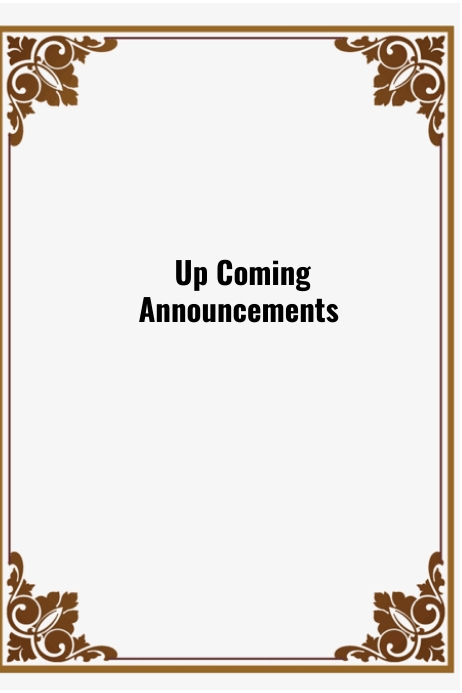 Announcements Template | PosterMyWall