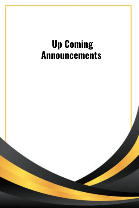 Announcements Template | PosterMyWall