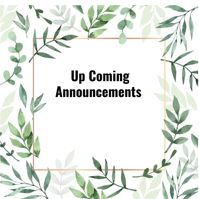 Announcements Template | PosterMyWall