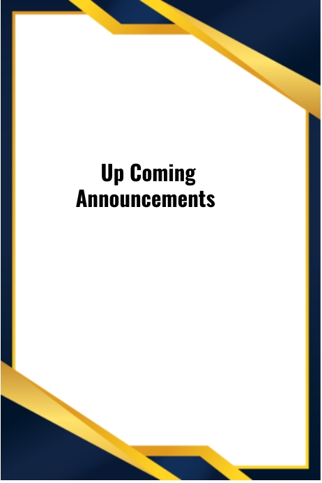 Announcements Template | PosterMyWall