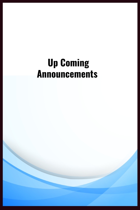 Announcements Template | PosterMyWall