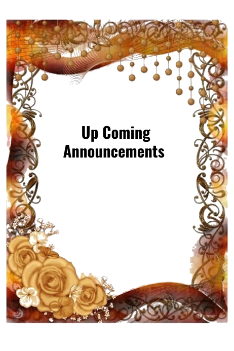 Announcements Template | PosterMyWall