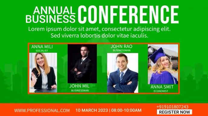 annual business conference Template | PosterMyWall