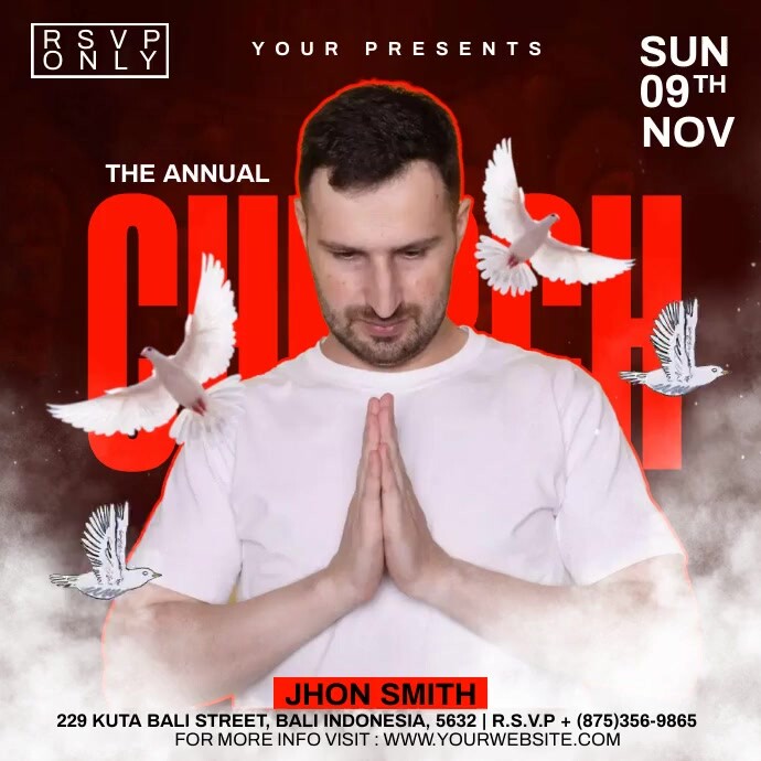 Annual Church Ads Template | PosterMyWall
