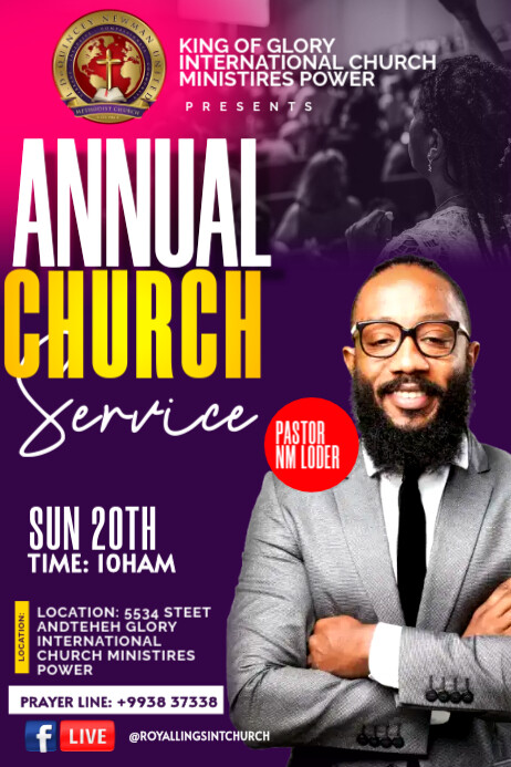 Copy of annual church | PosterMyWall